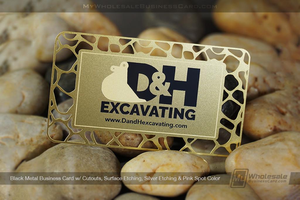 Top Excavation Business Cards - Metal Business Cards | My Wholesale ...